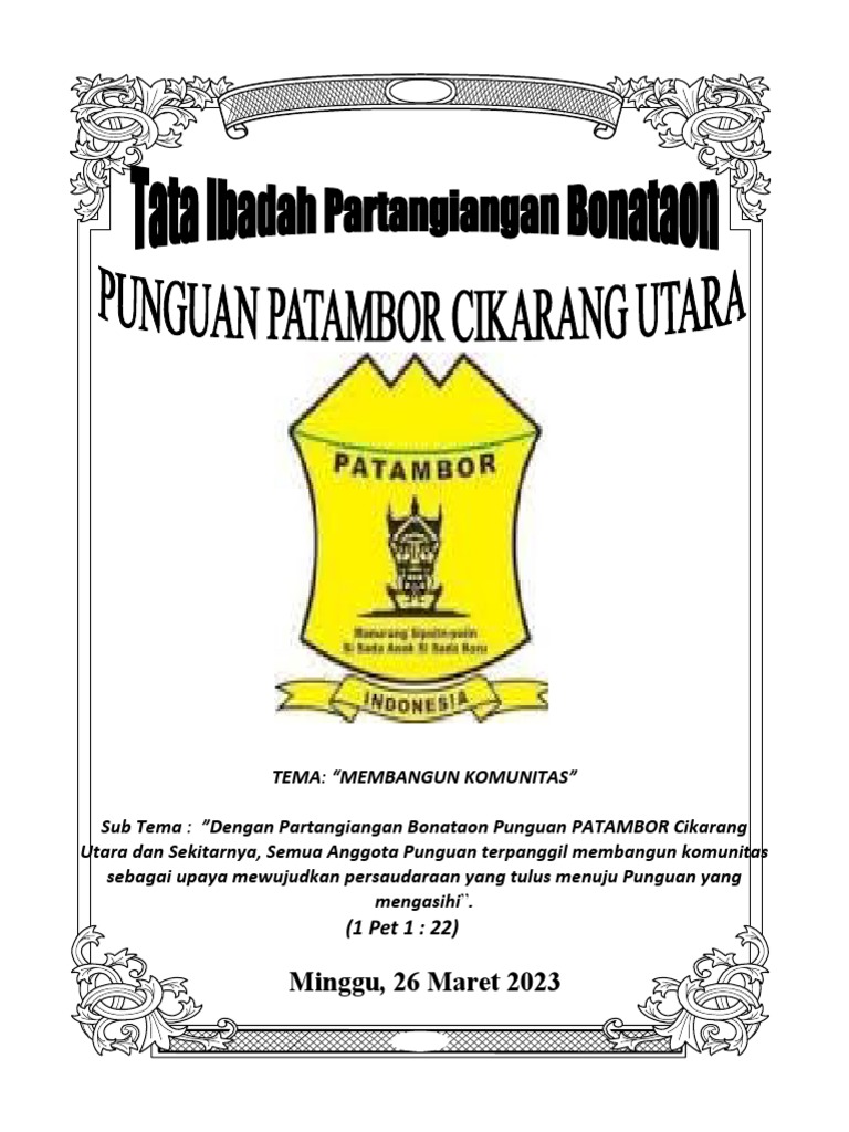 Revisi Acara PATAMBOR CIKUT | PDF
