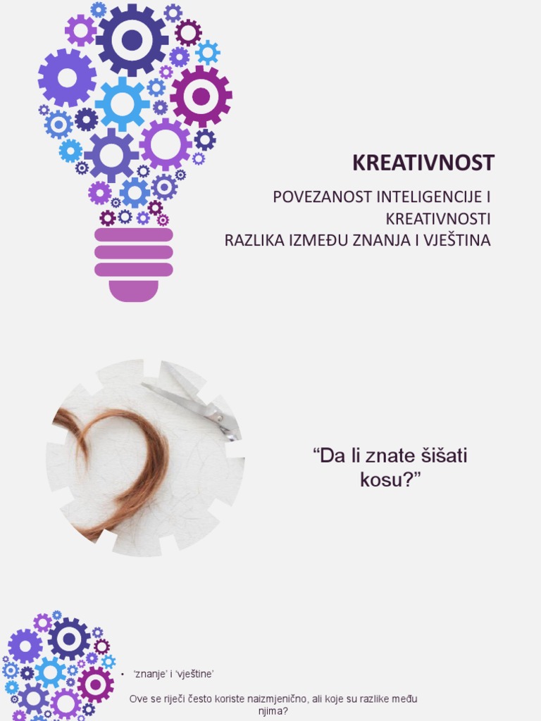 Kreativnost, Znanje I Vještine | PDF