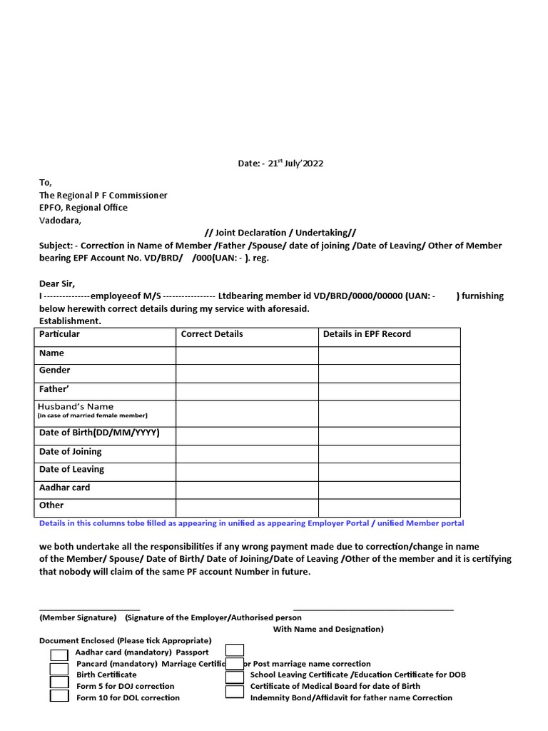 Joint Declaration New | PDF