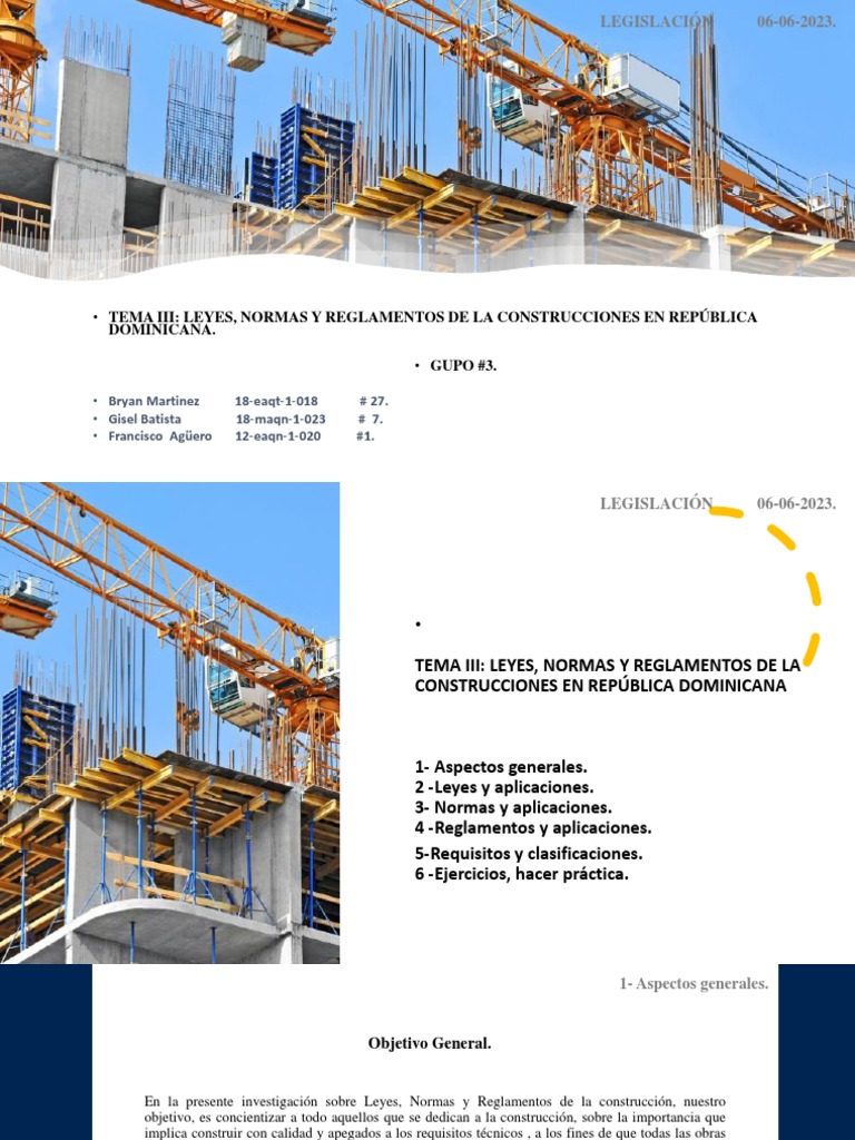 Leyes, Normas y Reglamentos de La Construcciones | PDF