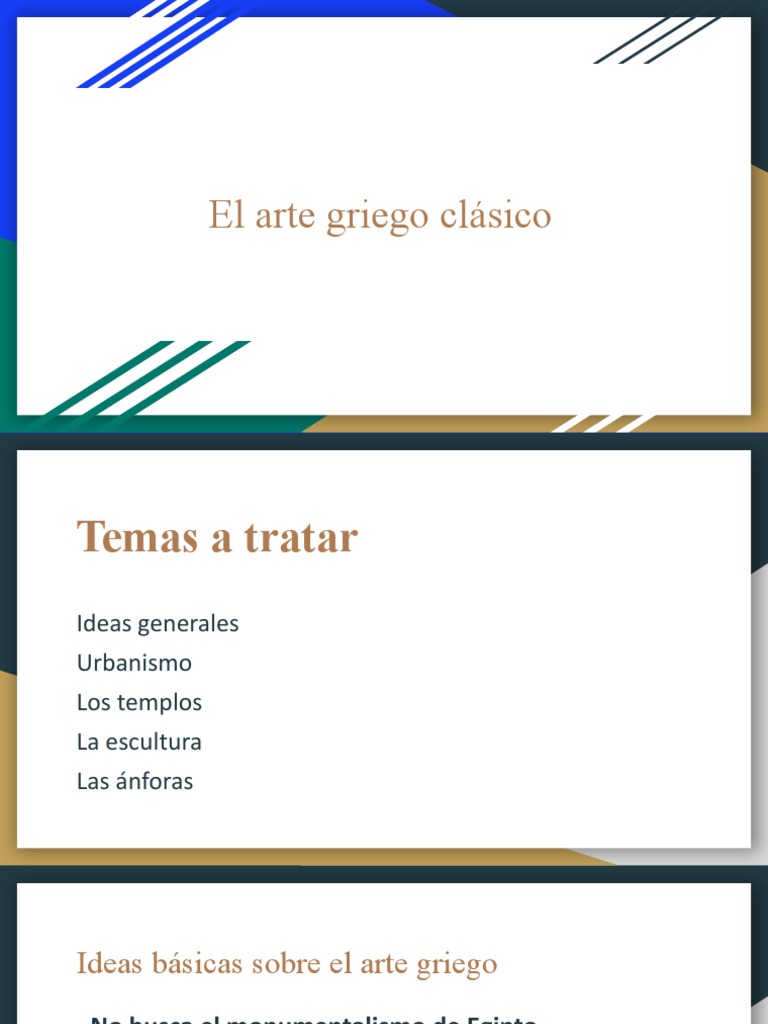El Arte Griego Clásico | PDF | Escultura | templo