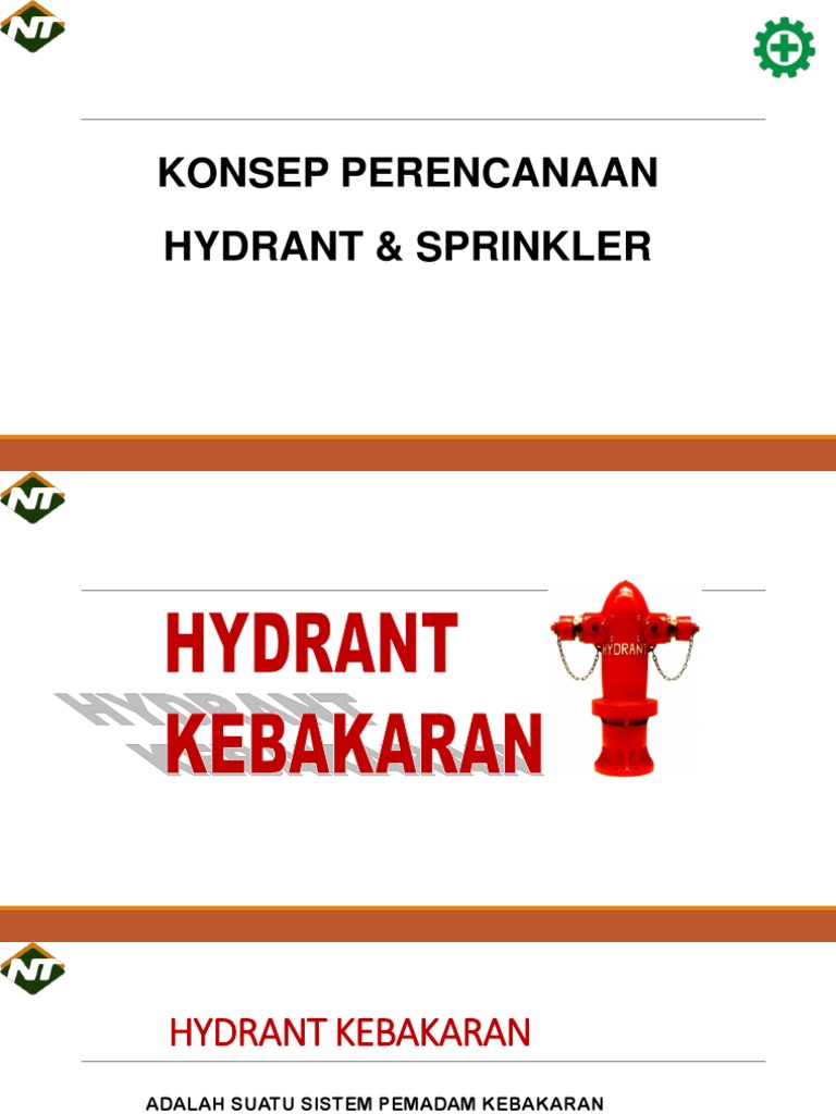 Konsep Perencanaan Hydrant Dan Sprinkler | PDF