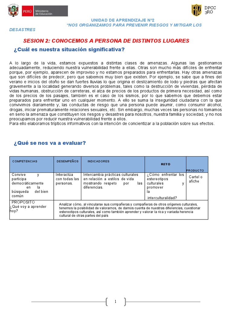 EXP 3 - ACTIVIDAD 2 - DPCC 3roIIBIM | PDF | Estereotipos | Aprendizaje