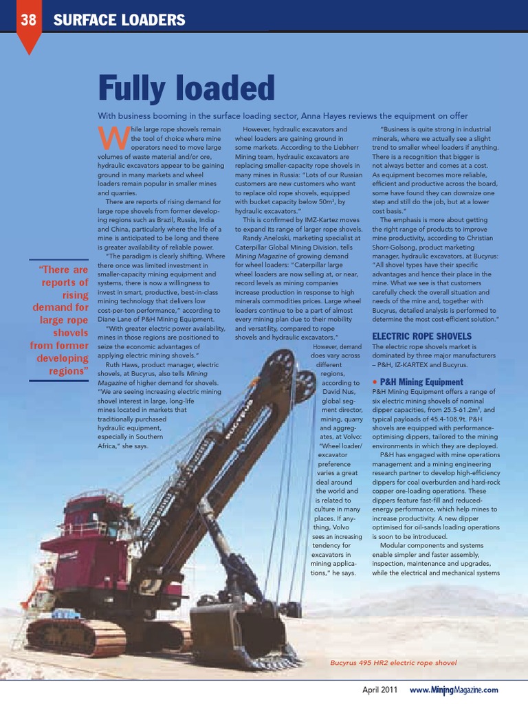 Surface Loaders: Trends & Equipment Insights | PDF