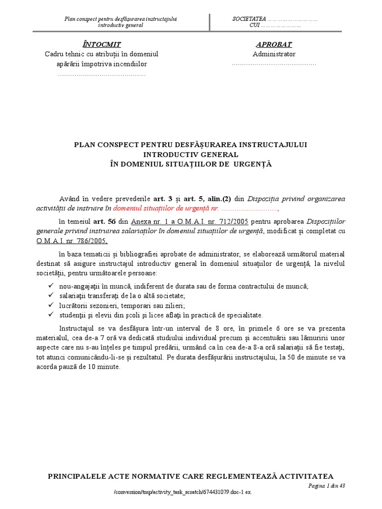 3.2 - Plan Conspect - IIG | PDF