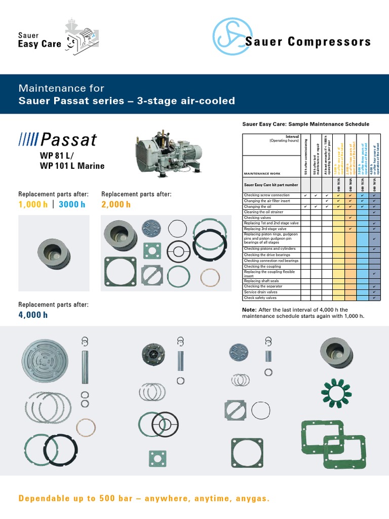 Sauer Easy Care PASSAT WP81L-101L Marine | PDF | Piston | Mechanical ...
