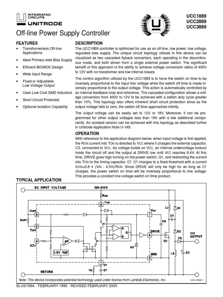 Ucc 2889 | PDF | Computer Engineering | Electronic Engineering