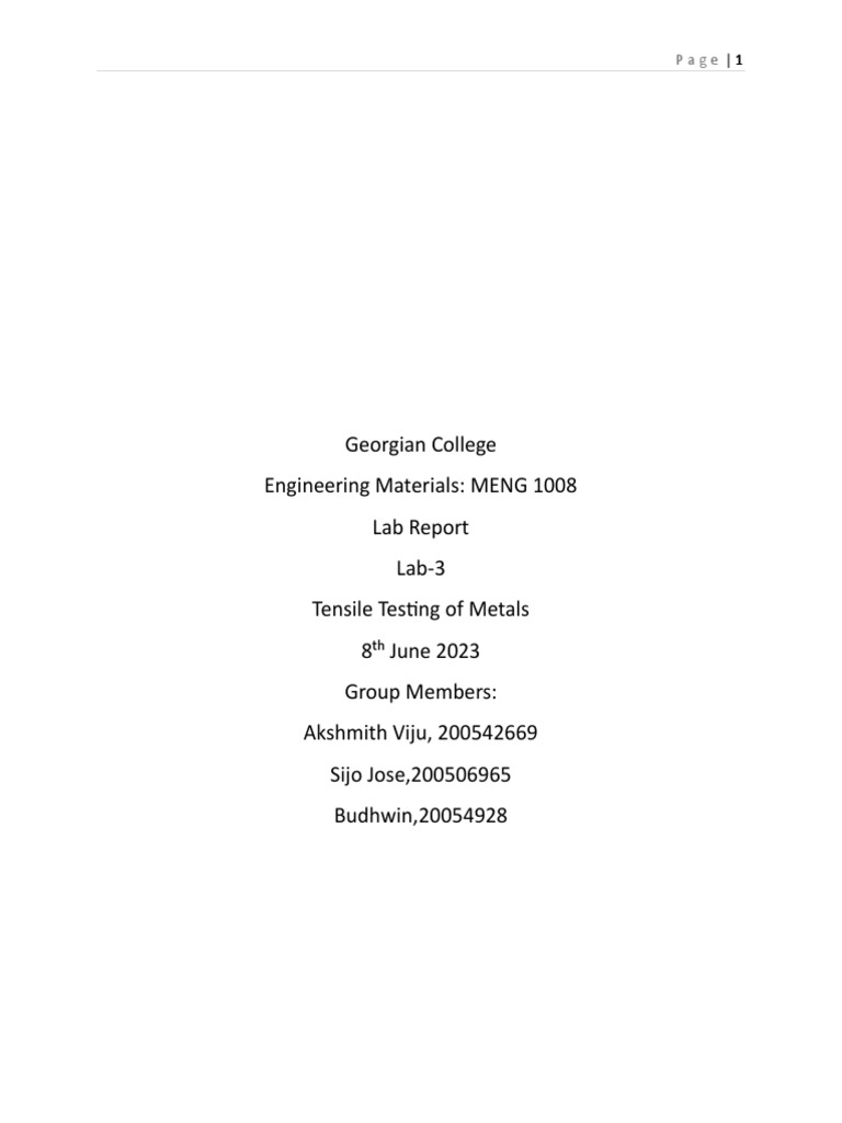 LAB 3 Report | Download Free PDF | Young's Modulus | Deformation (Engineering)
