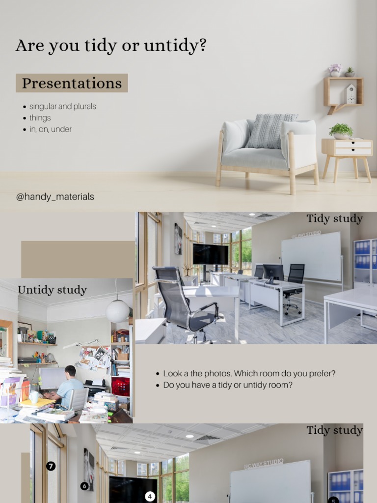 Are You Tidy or Untidy | PDF | Consumer Goods