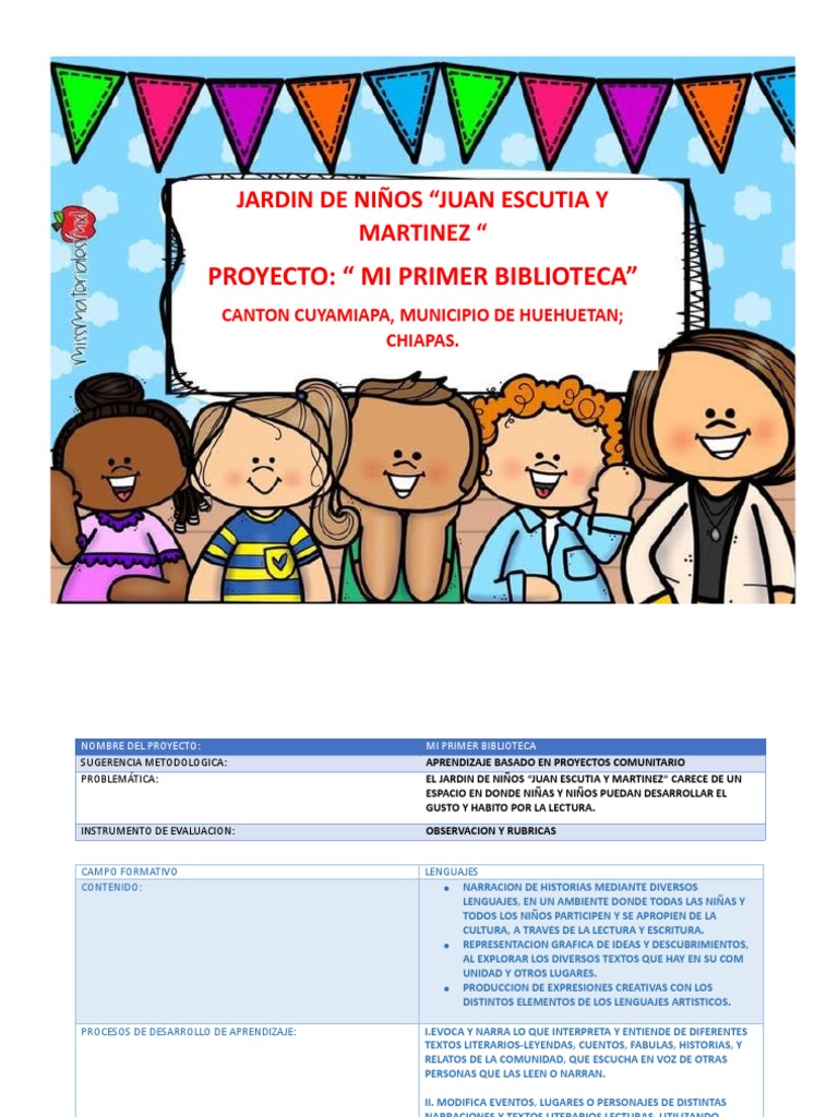 Proyecto Comunitario Final | PDF | Aprendizaje | Educación de la ...