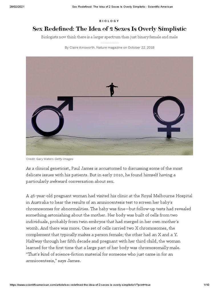 Beyond Binary: Redefining Biological Sex | PDF | Intersex | Sex