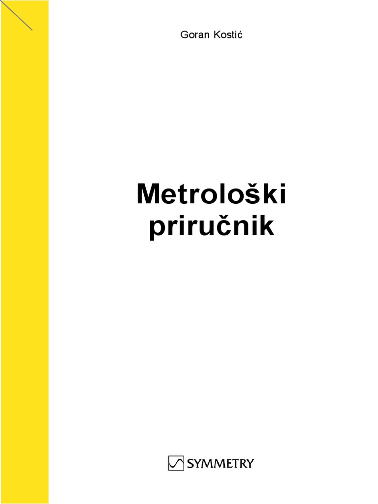 Metroloski Prirucnik | PDF