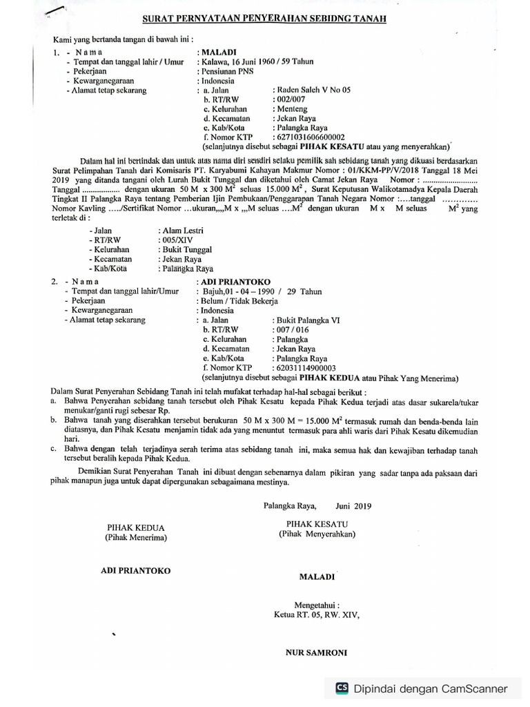 Tanah Jl. Alam Lestari Adi | PDF