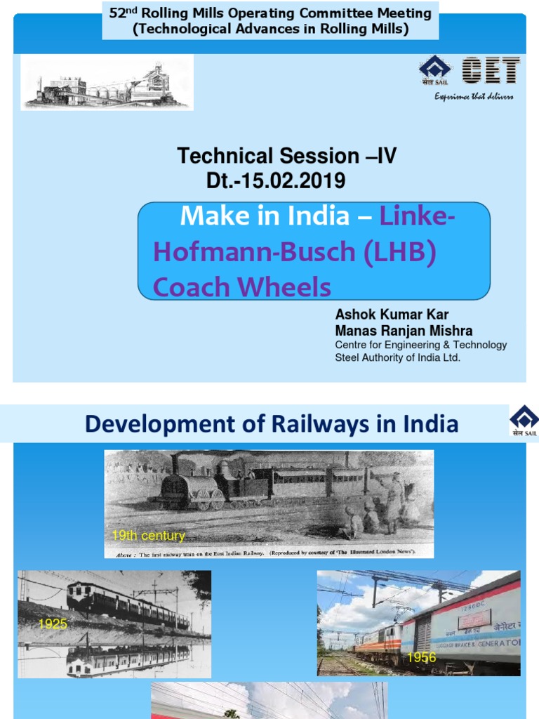 SAIL CET LHB Wheels | PDF | Rail Transport | Rolling Stock