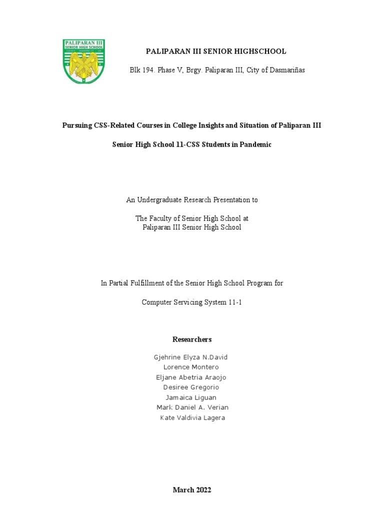 Research Namin CSS | PDF | Distance Education | Educational Technology