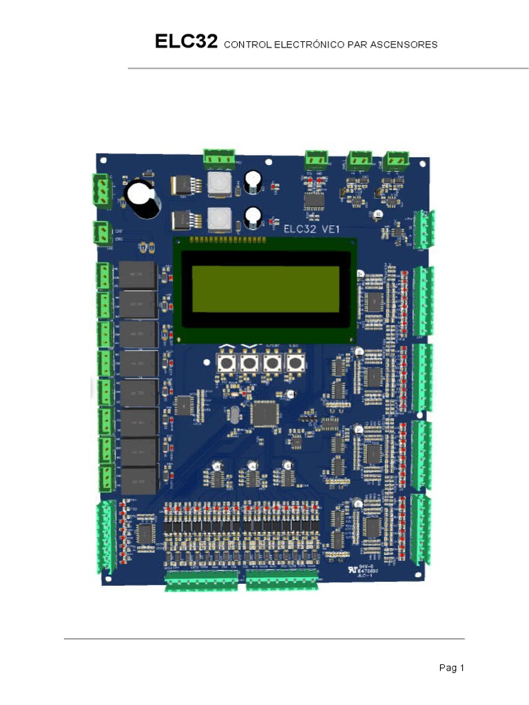 Controlador ELC32 para Ascensores | PDF | Ascensor | Relé