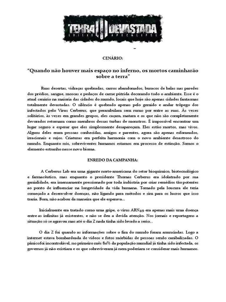 Prólogo Terra Devastada | PDF | Juvenil