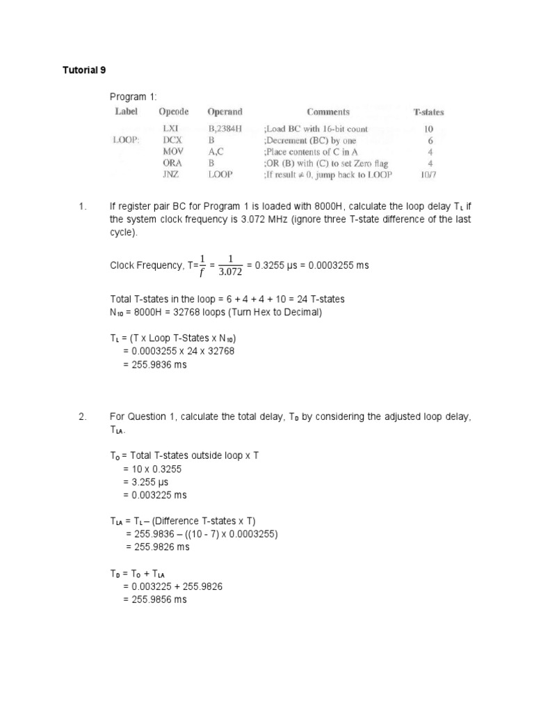 Tutorial 9 | Download Free PDF | Digital Electronics | Computer Science