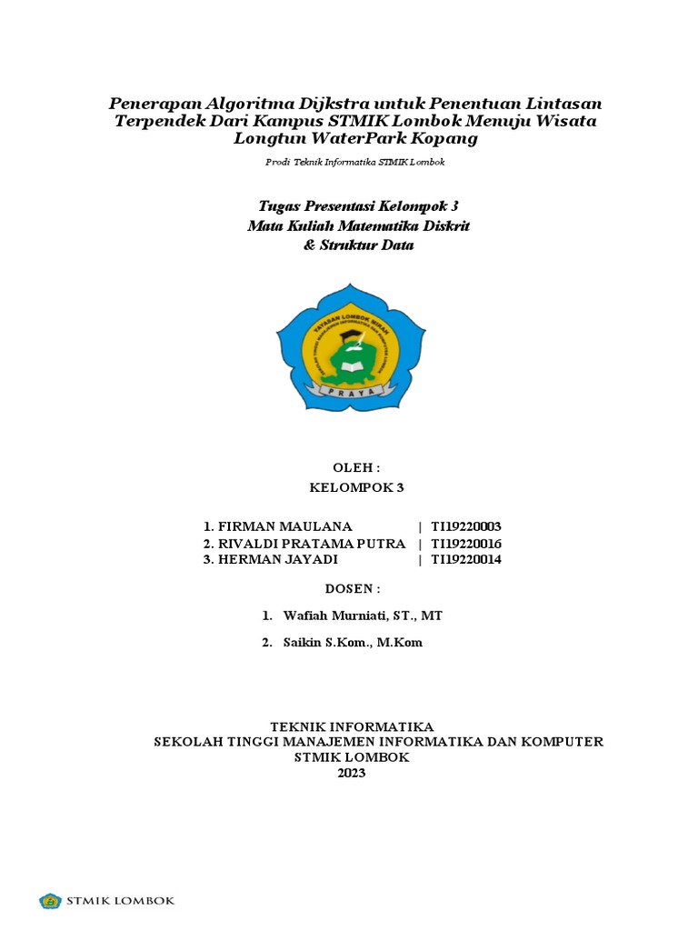 Algoritma Dijkstra Yang Jadi | PDF