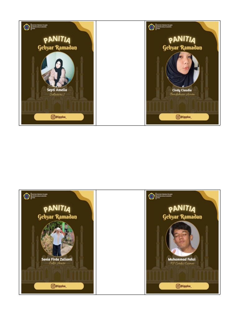 Kokarde Panitia Ramadhan 2023 | PDF