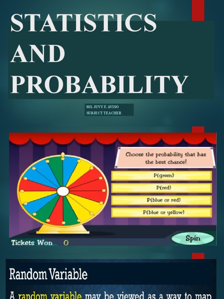 Statistics AND Probability: Ms. Juvy F. Aviso Subject Teacher | PDF