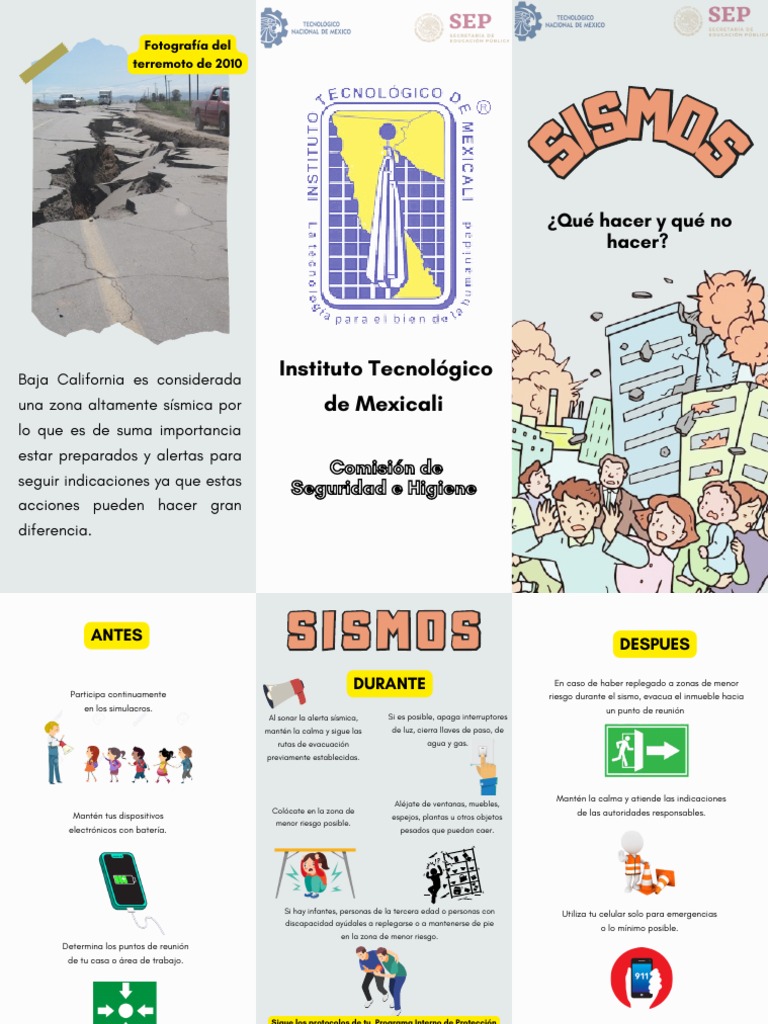 Folleto Sismo | PDF | Temblores