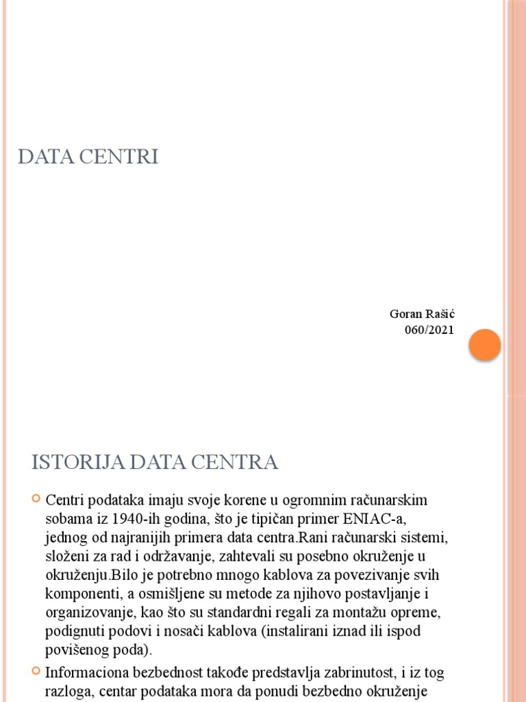 60 - 21 - Data Centri | PDF