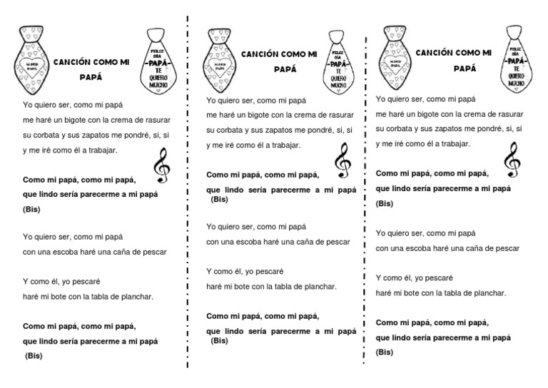 CANCIÓN COMO MI PAPÁ | PDF