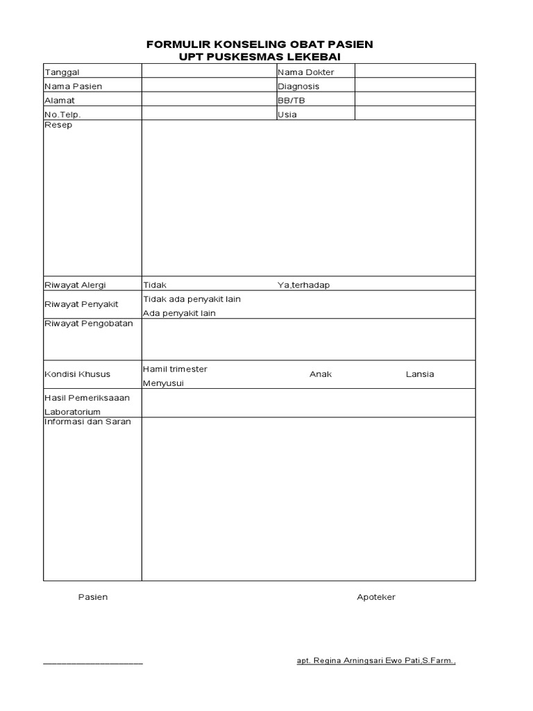 Form Konseling | PDF