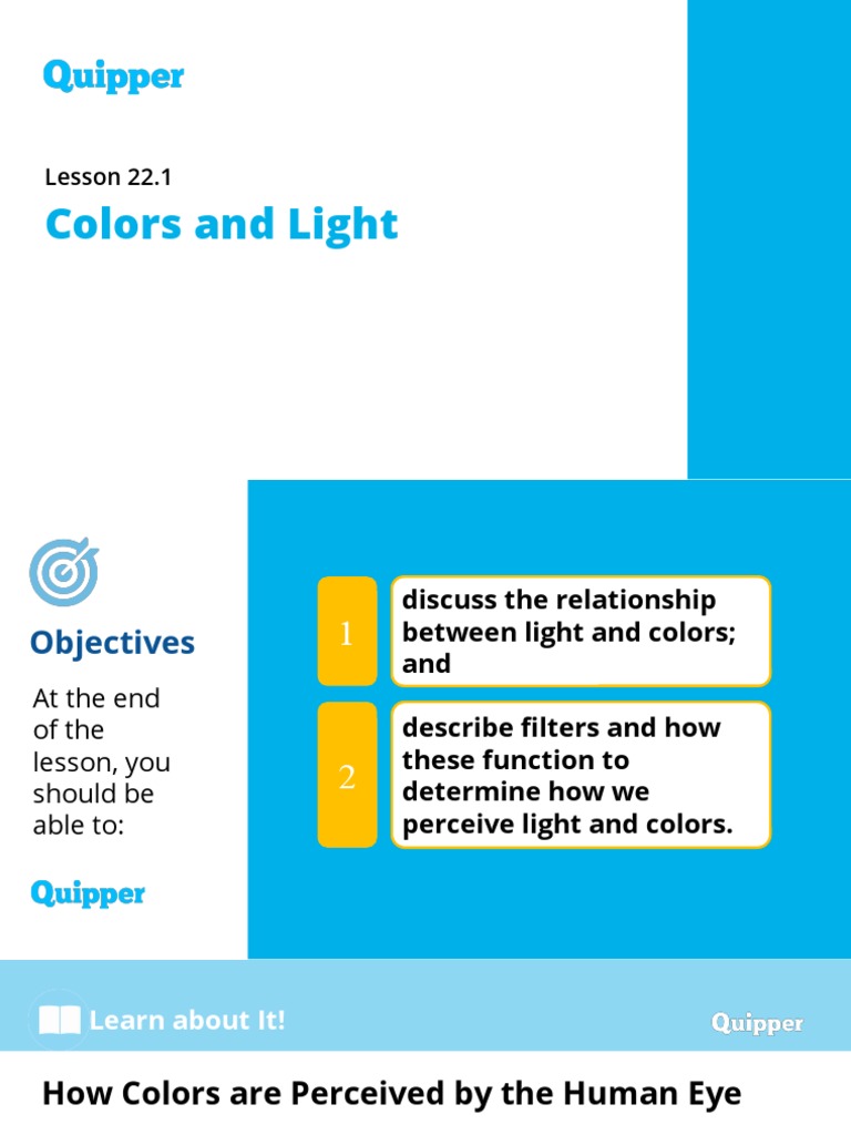Physical Science 22.1 Colors and Light | PDF | Color | Light