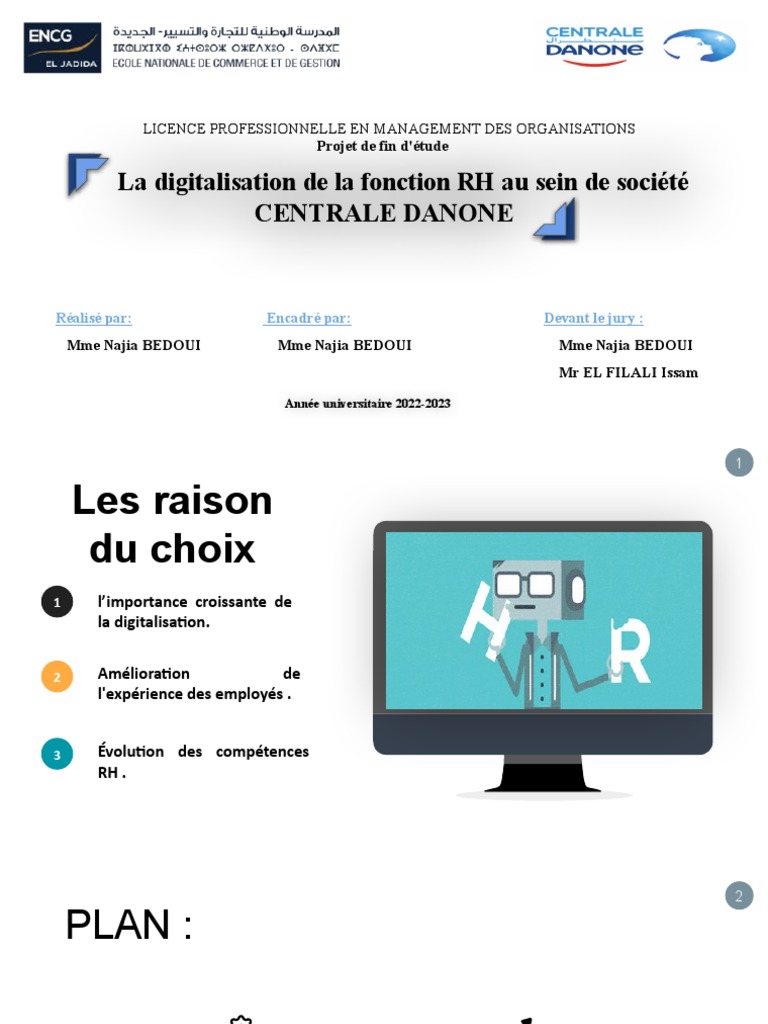 Digitalisation RH chez Centrale Danone | PDF