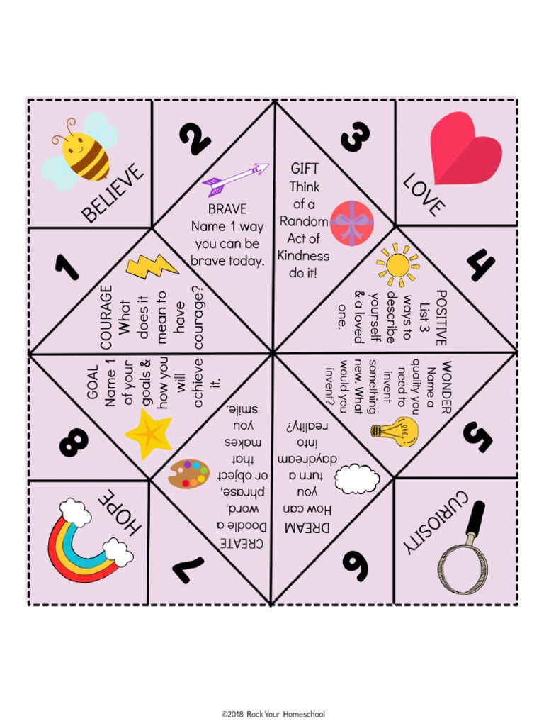 Growth Mindset Cootie Catcher | PDF | Law