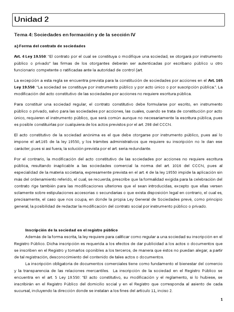 Unidad 2 | PDF | Sociedad de responsabilidad limitada | Bienes (Ley)