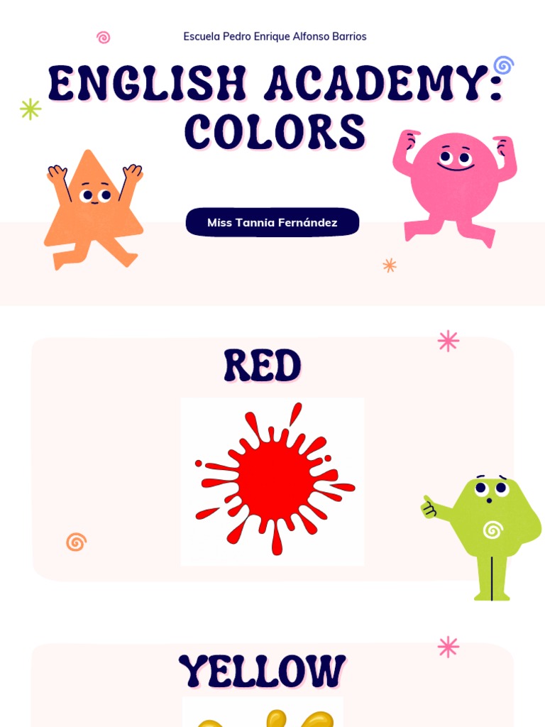 English Academy COLORS | PDF