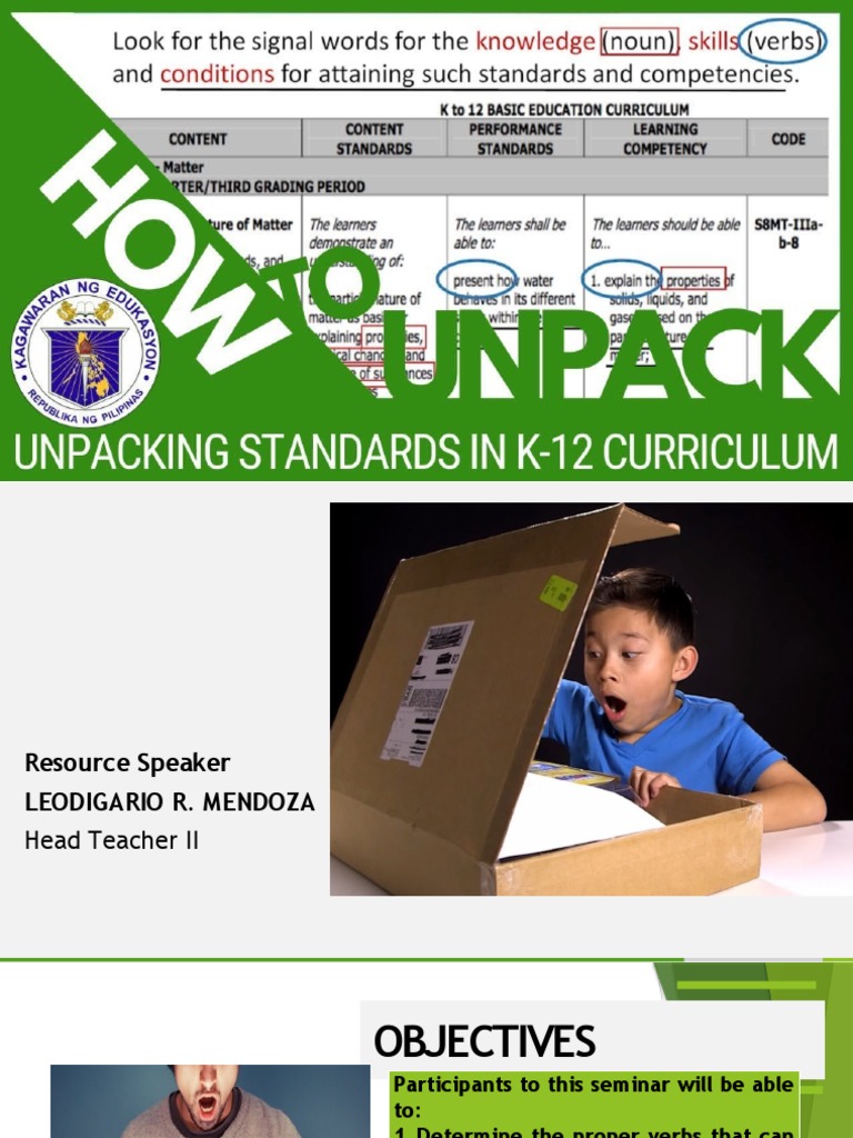 LAC Unpacking of MELC | PDF | Electromagnetic Induction | Learning