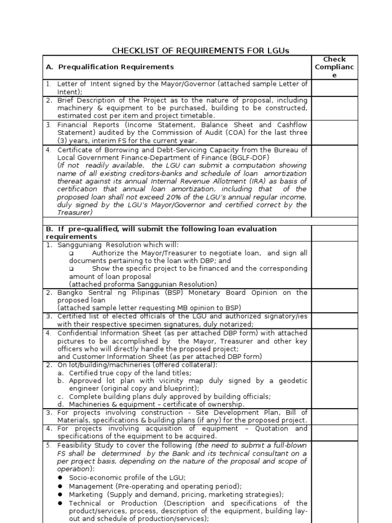 LGU-Std No Borrowing Resolution Yet . | Government Budget Balance | Loans