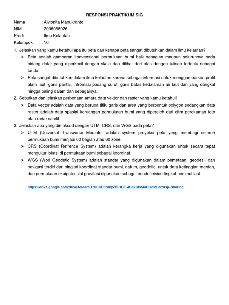 Soal Responsi Praktikum Sig | PDF