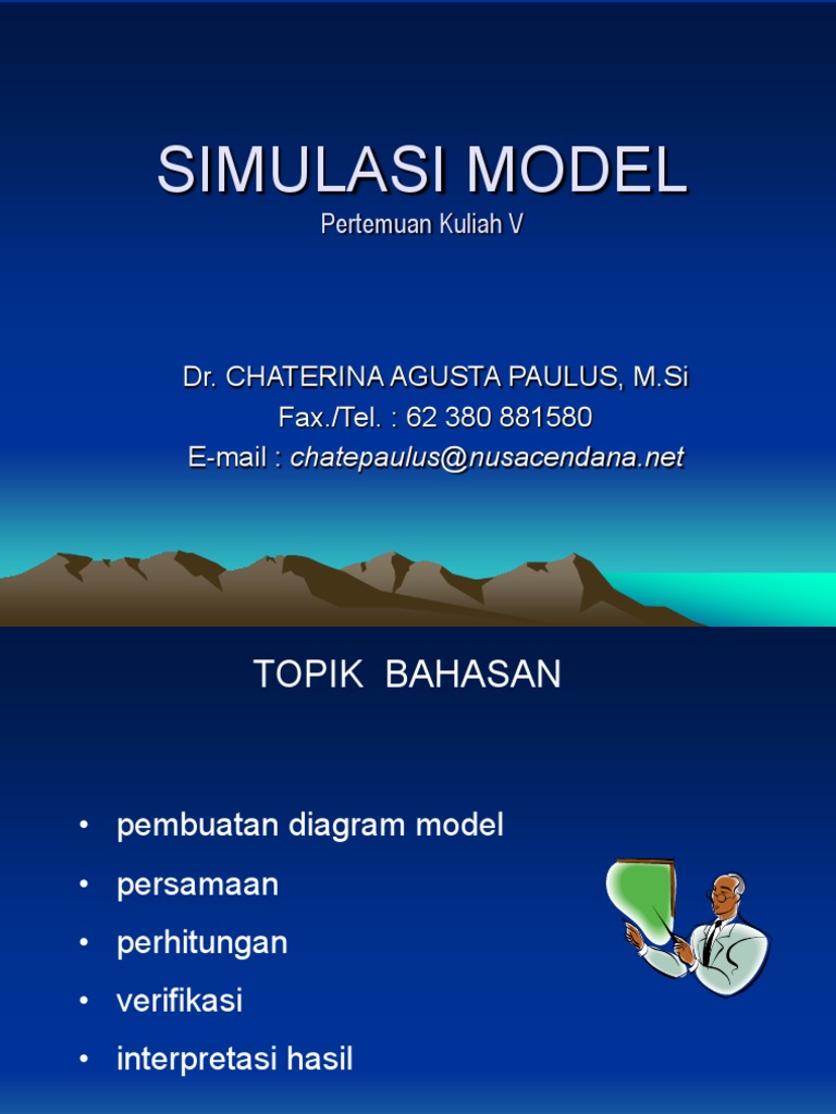 5 - Simulasi Model | PDF | Griya & Taman | Teknologi & Rekayasa