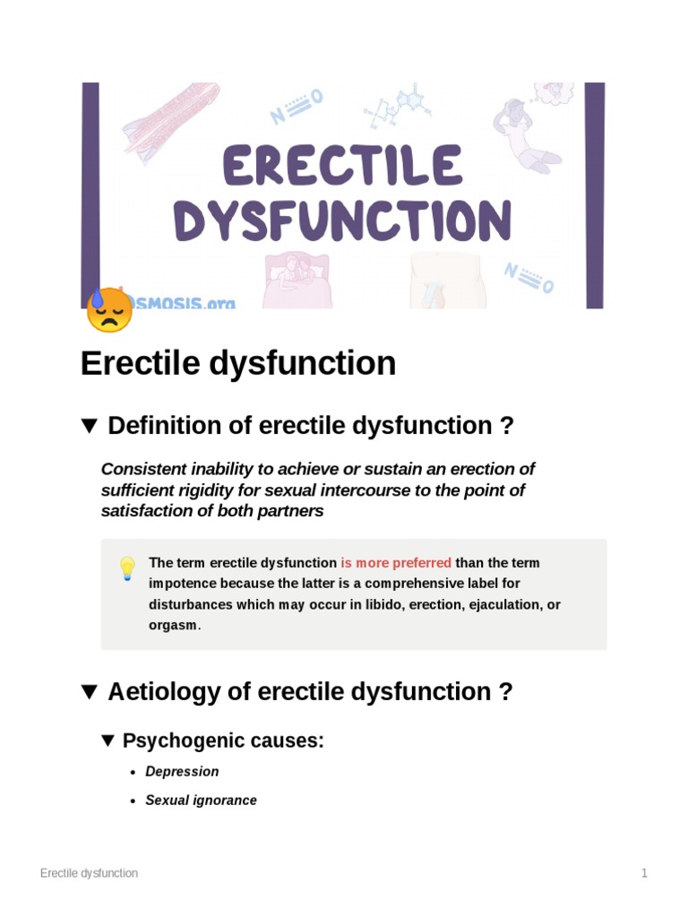 Erectile Dysfunction | PDF