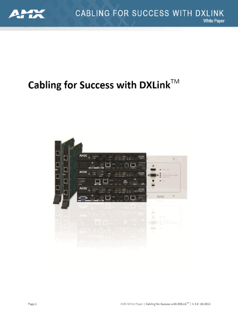 Cableado para el éxito con DXLink _ Manualzz | PDF