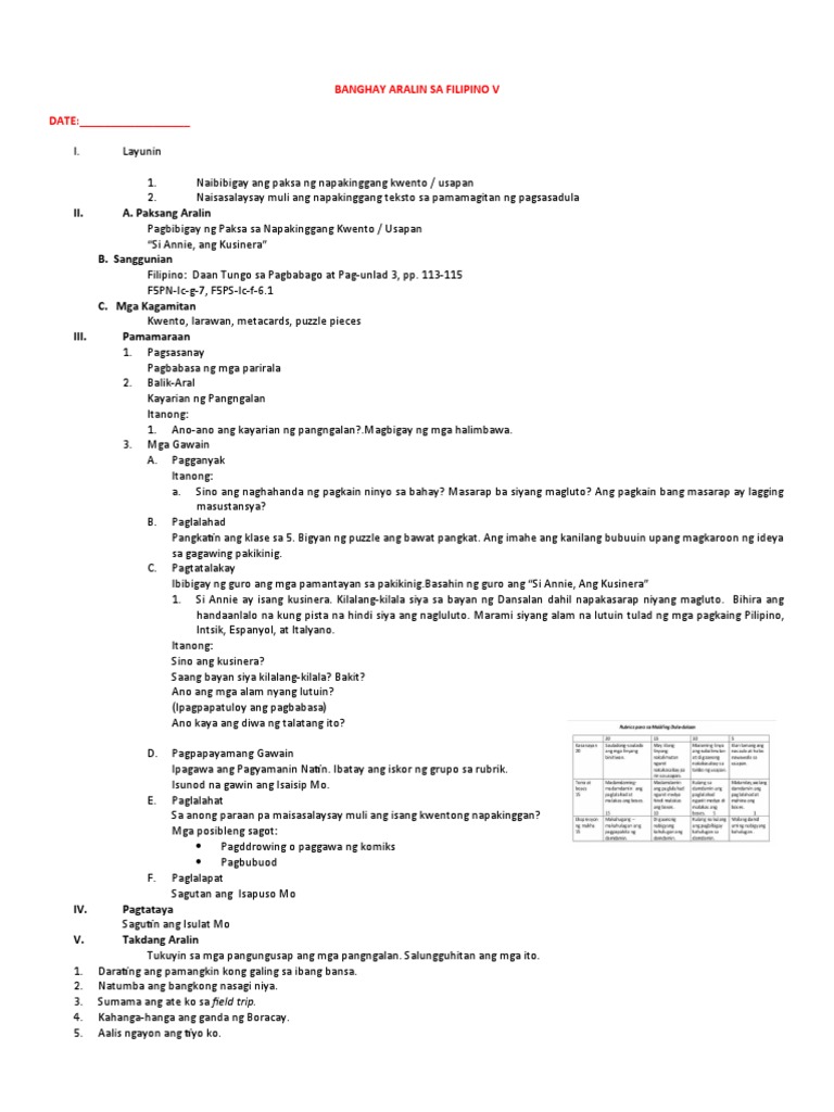 LP Filipino Week 3 | PDF