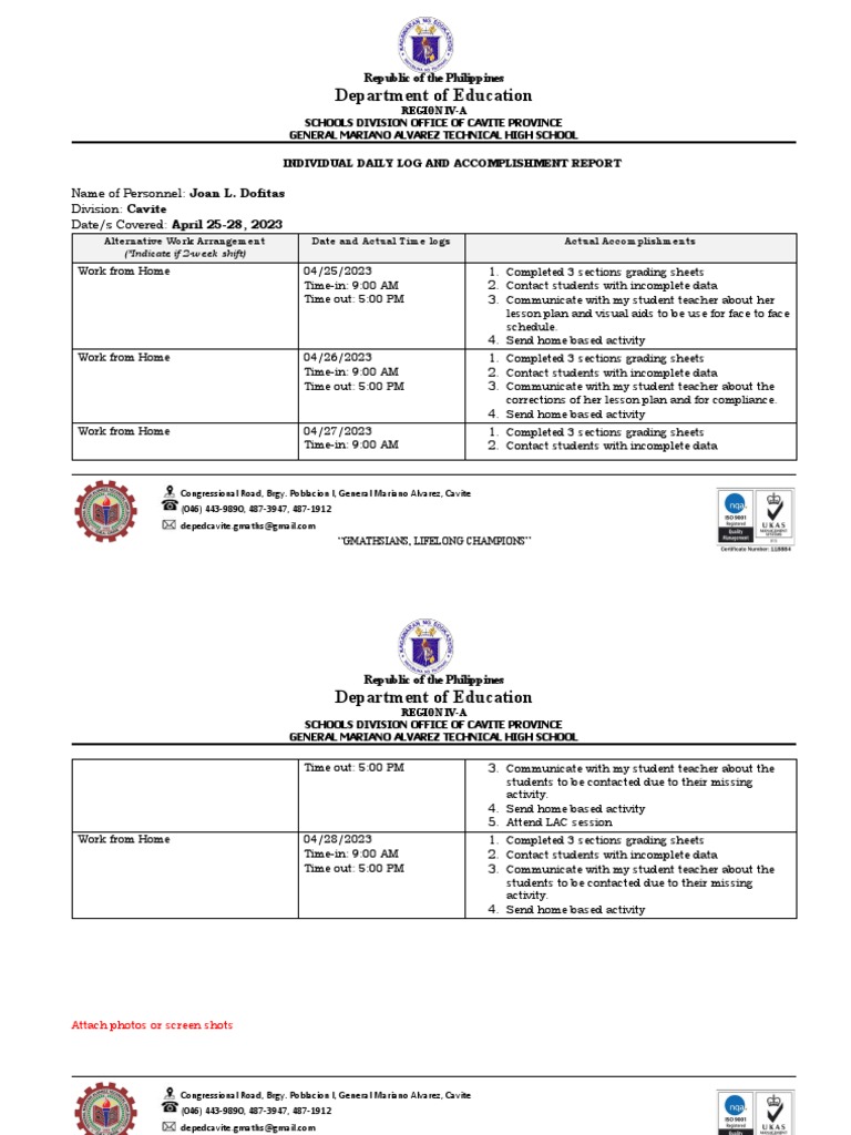 DOFITAS IDLAR 4-25-28, 2023 | PDF