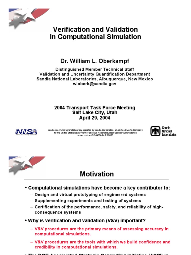 Verification and Validation in CFD Simulation | PDF | Partial ...