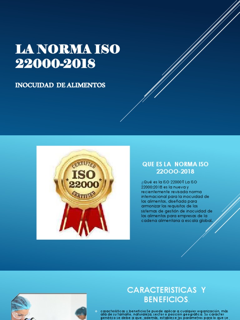 La Norma Iso 22000-2018 | Descargar gratis PDF | Análisis de Riesgo y Puntos Críticos de Control