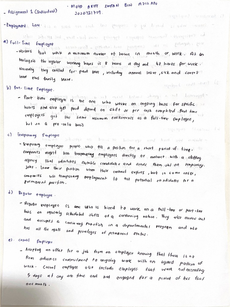 Mohd Ariff Imran Bin Azizan - 2020731719 | PDF