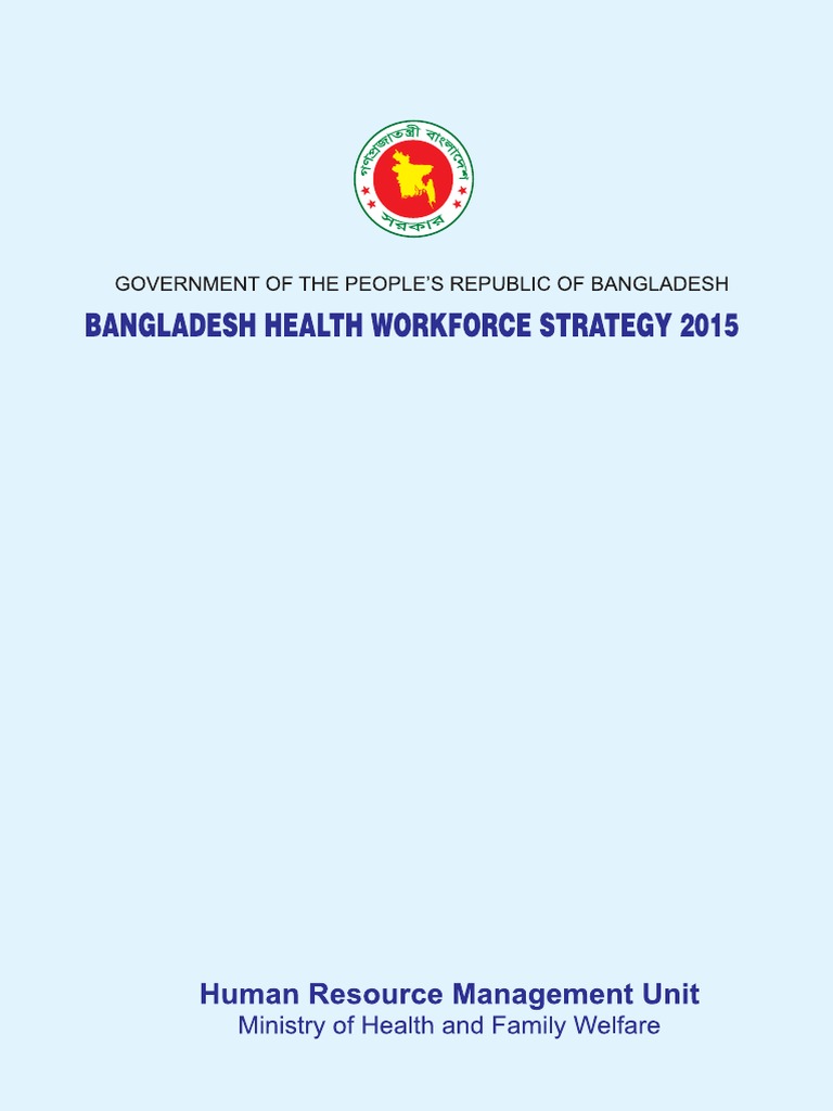 Bangladesh Health Workforce Strategy 2015 Min | PDF
