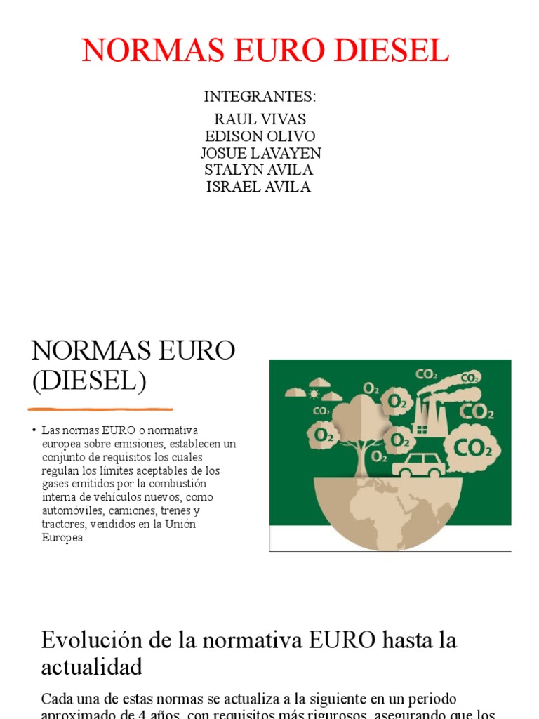 Normas Euro Diesel | PDF | Vehículos | Transporte