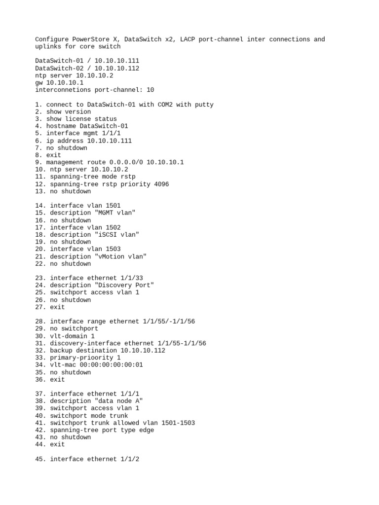 PowerStore X Configuration | PDF | Computer Network | Computer Science