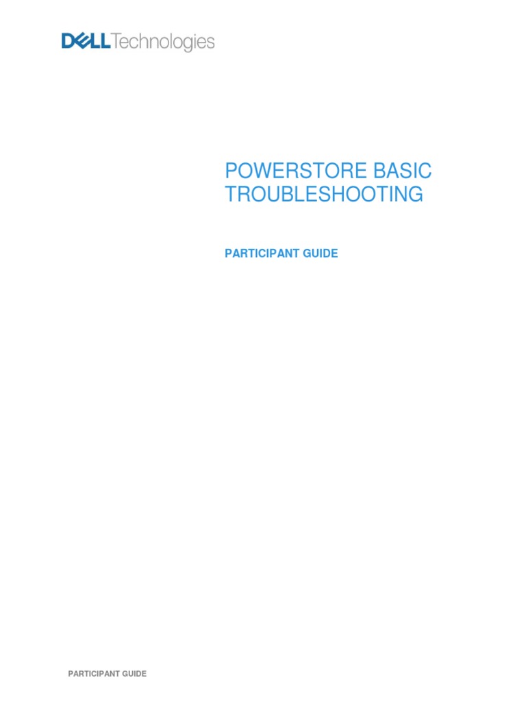 PowerStore Basic Troubleshooting - Participant Guide | PDF | Command Line Interface | Shell ...