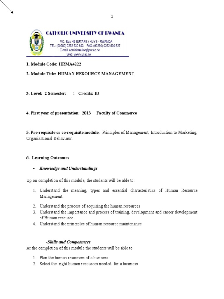 2021 February Notes of HRM For Fcom Students Level II Day and W Program ...